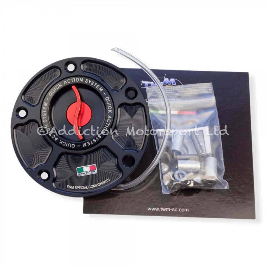 TWM Keyless Quick Release Action Red Fuel Cap for Yamaha YZF-R3 2015 ...